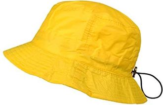 Toutacoo Bob de Pluie, Chapeau de Pluie, Ajustable, Aspect Nylon (032-Jaune, M-L)