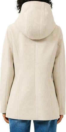 QS by s.Oliver Kapuzenfleecejacke mit doppelter Knopfleiste