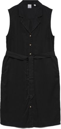 Vero Moda Damen Vmbree Sl Blk Shirt Dress Ga Keid, Black Denim, X-Large