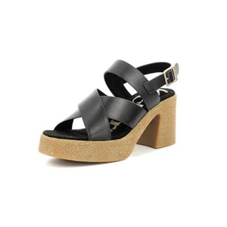 Kickers Charlotte, Sandales Femme, Noir, 40