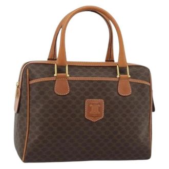Celine Pre-owned Vintage macadam boston bag - - Pre-owned - Damen - Braun - ONE SIZE