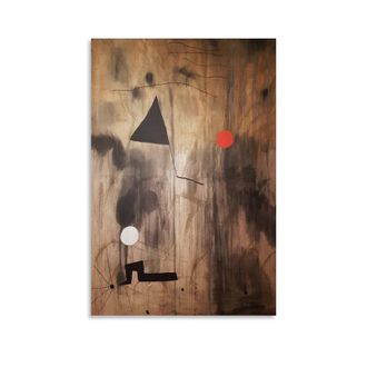 Cambos Joan Miro Berühmte Malerwerke (die Geburt der Welt)Druck Poster Leinwand Kunst und Wandkunst Bild Druck Moderne Familie Schlafzimmer Dekor 20x30inch(5