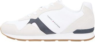 Tommy Hilfiger Runner Icon Mix Fm0fm05679 Low Top pour Homme, White, 45 EU