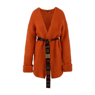 Akep Orange Cardigan Pullover - - Knitwear - Damen - Orange - M
