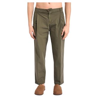 BRIGLIA 1949 Homme, Pantalons, Vert, Taille: S Chinos