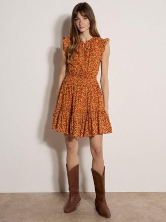 Apricot Minikleid Verschluss vorne