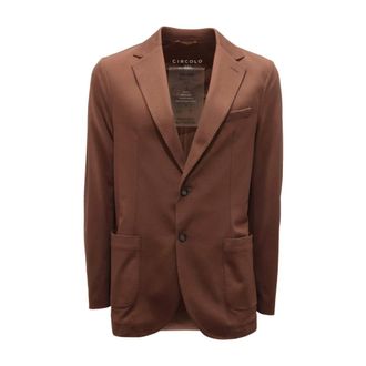 Circolo 1901 Homme, Vestes, Brun, Taille: M Veste Piquet Mod&egrave;le Non Doubl&eacute; Cn4224