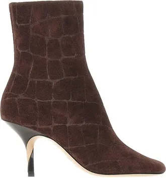 Jacquemus Croco-embossed leather ankle boots Woman 36