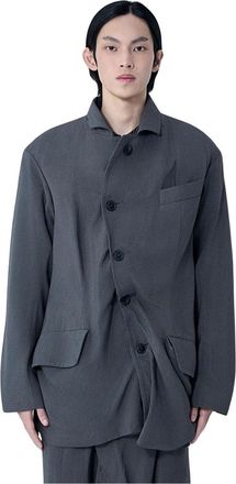 Vivienne Westwood Homme, Vestes, Gris, Taille: M Asymmetrical Wool Blazer