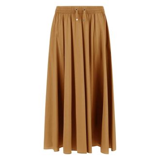 Herno Femme, Jupes, Brun, Taille: 36 FR Jupe Midi Trap&egrave;ze
