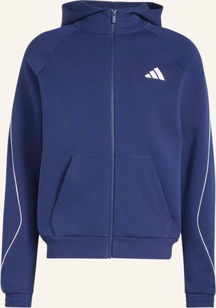 adidas Stadium Small Logo Full-Zip Hoodie blau