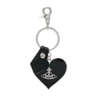 Vivienne Westwood Mirror Heart Orb Keyring - - Accessories - Damen - Schwarzk - ONE SIZE