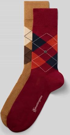 Burlington Socken mit Label-Applikation 2er-Pack