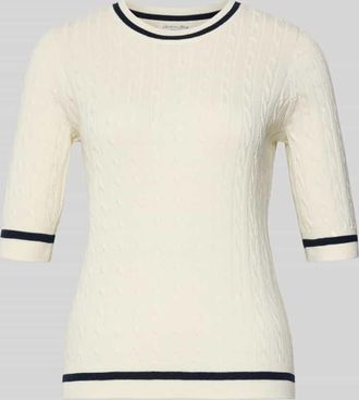 Christian Berg Strickpullover mit gerippten Abschl&uuml;ssen