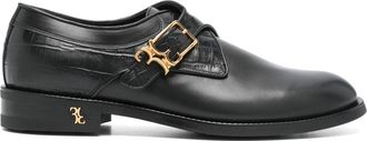Billionaire Boys Club Derby-Schuhe mit Kroko-Optik - Schwarz
