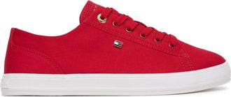 Tommy Hilfiger Sneakers Tommy Hilfiger Th Foxing Sneaker Canvas FW0FW09170 Rot