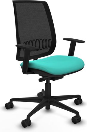 Piqueras y Crespo Gepolsterter B&uuml;rostuhl Alares mit 1D-Armlehnen, h&ouml;henverstellbare Lendenwirbelst&uuml;tze, ausgestattet mit Syncro/Traslack und eingespritztem Schaum. Mit 