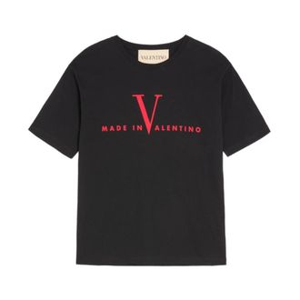 Valentino Garavani T-Shirt Jersey - - Tops - Herren - Schwarzk - M
