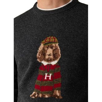 Hackett Pull col rond en laine