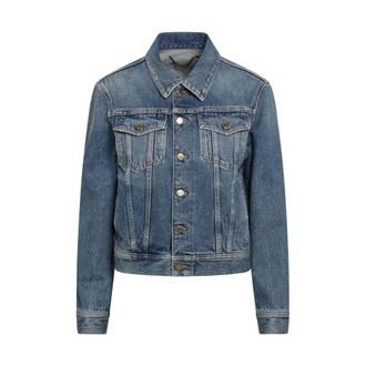 Golden Goose Femme, Vestes, Bleu, Taille: 38 FR Denim Vestes