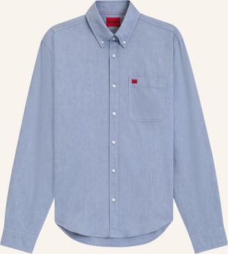 HUGO BOSS Hugo Business Hemd Evito Slim Fit blau