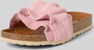 Verbenas Sandalette aus Leder Modell ROCIO SERRAJE VOLANTE