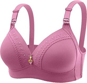 Generic Soutien-gorge push-up 2026 pour femme, soutien-gorge push-up pour femme, ensemble sans anneau en acier, violet, A