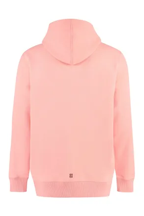 Givenchy Mens Coral Full-Zip Hoodie Cotton Top