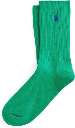 Ralph Lauren Kn&ouml;chelhohe Socken in Rippstruktur mit Pony-Stickerei in