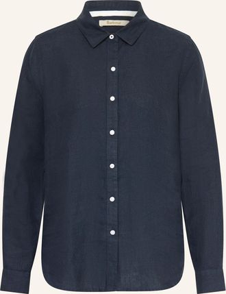 Barbour Hemdbluse Marine Aus Leinen blau