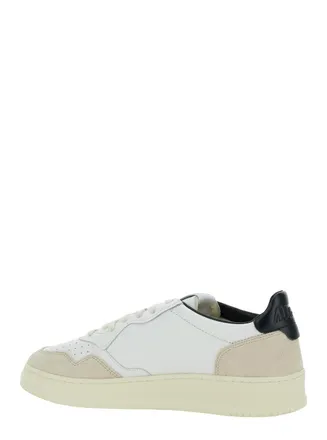 Autry Mens Low Sneakers Medalist White Leather Cow Trainers
