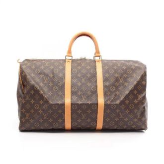 Louis Vuitton Pre-owned Keepall 55 Monogram Sac Boston - Femme - Pre-owned - Brun - Taille: ONE Size