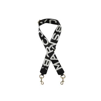 Marc Jacobs Femme, Sacs, Noir, Taille: ONE Size Bandouli&egrave;re de Sac Tiss&eacute;e avec Logo et Fermoir Crochet