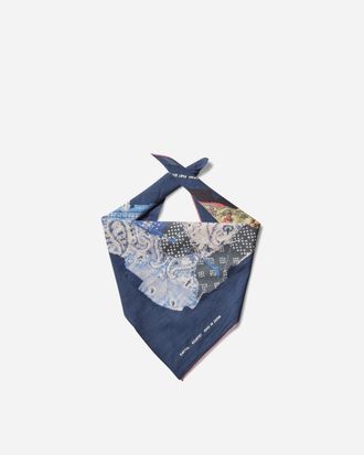 KAPITAL Fastcolor Selvedge Bandana (Bandanna Boro) Navy