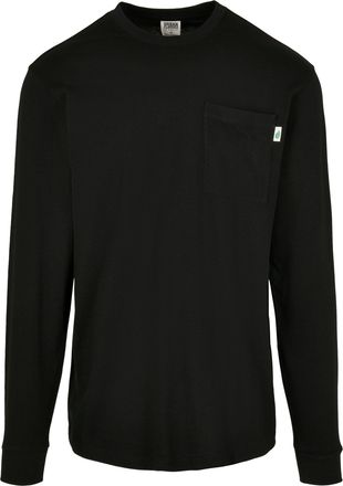 Urban Classics Herren T-Shirt Organic Basic Pocket LS Black S
