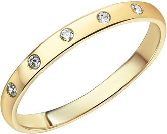 Fascination by Ellen K Ring 375 Gold mit 5x Zirkonia wei&szlig;