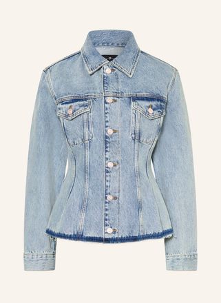 7 For All Mankind Jeansjacke Cinched Trucker blau