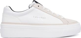 Calvin Klein Sneakers Calvin Klein Vulc Flatf Laceup HW0HW03086 Wei&szlig;
