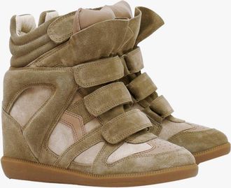 Isabel Marant Baskets compens&eacute;es Bekett en cuir