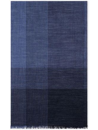Brunello Cucinelli Hemd mit Karomuster - Blau