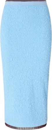 Pinko Pinko, Femme, Jupes, Bleu, Taille: 36 FR Midi Skirts