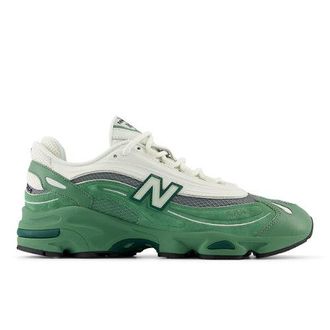 New Balance Unisexe 1000 en Vert/Blanc, Cuir, Taille 37.5 Large