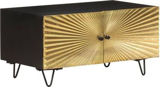 vidaXL Vidaxl - Table basse 90x50x45 cm Bois de manguier solide