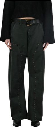 Mason's Silvye Chino Pants - Femme - Pantalons - Vert - Taille: 40 FR