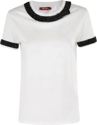 Max Mara Femme, Tops, Blanc, Taille: 36 FR Pontile T-shirt