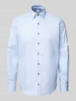 Eterna Regular Fit Business-Hemd in Uni-Struktur