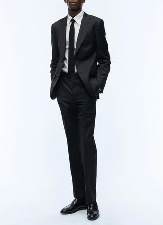 Fursac Pantalon de costume ajust&eacute; en serge - Taille 37 - Homme