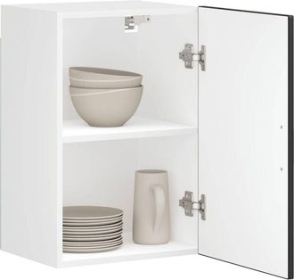 vidaXL Vidaxl - Armoire murale de cuisine Porto noir bois dingénierie