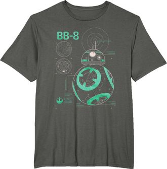 Star Wars BB-8 Astro Droid Blueprint T-Shirt