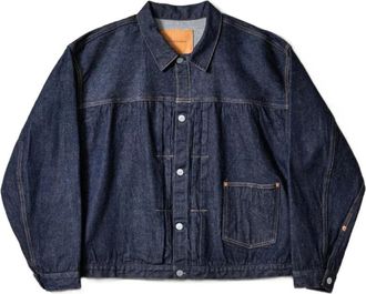 Kaptain Sunshine Kaptain Sunshine, Homme, Vestes, Bleu, Taille: M Veste Denim Tracker 1P